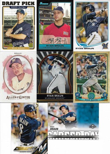 Ryan Braun 8 Card Lot with Bowman + Topps Update Rookie NM Condition | eBay