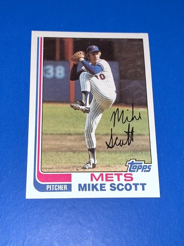 1982 Topps Mike Scott Baseball Card New York Mets #432 Set Break NM ...