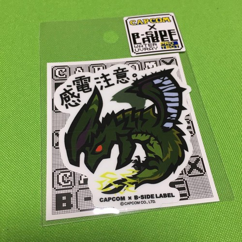 Last 1 Electric Shock Caution Monster Hunter Sticker Capcom B-Side ...