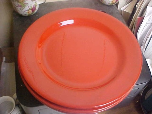 Pier 1 RED Classic 10 3/4" Dinner Plates (Set Of 6) | eBay