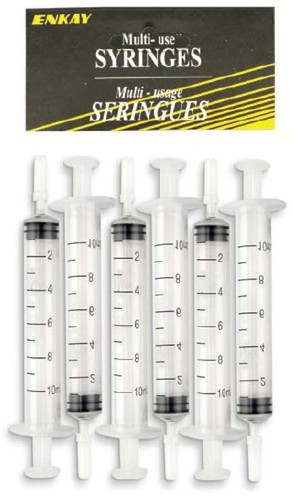 10ml Multi-Use Straight Tip Syringes (6) (Bagged) | eBay