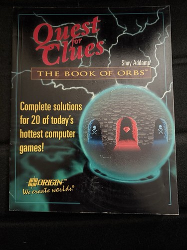 Quest for Clues the Book of Orbs - Solution/Clue Book for 20 Games - Origin RARE | eBay