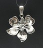 Stylish Sterling Silver Pendant Flower Hallmarked 925 New Quality ...