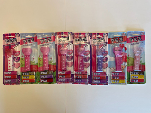 Heart Pez dispensers on cards with candy | eBay