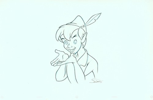 Jon Pinto Original Art SIGNED Walt Disney World Park Peter Pan Gallery ...
