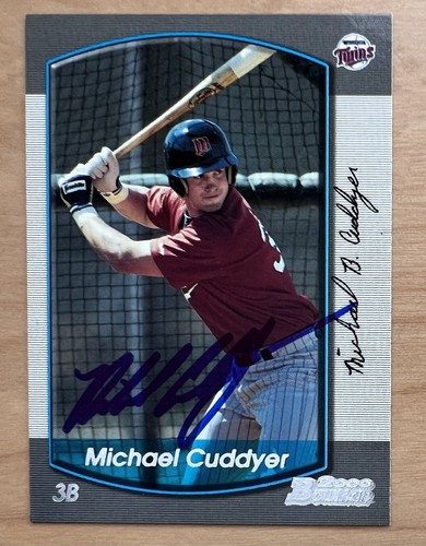 Michael Cuddyer Signed 2000 Bowman Baseball Card Auto Minnesota Twins ...