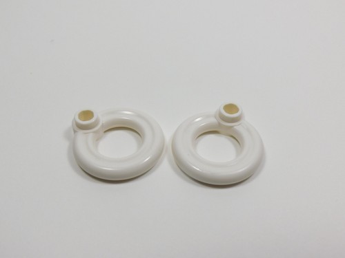 LEGO 2 White Life Preserver Flotation Device Accessory Minifig O7 | eBay