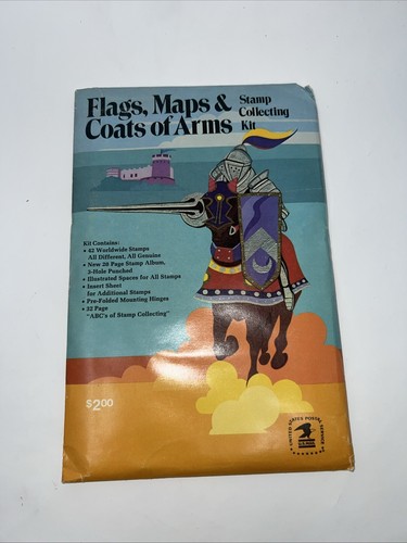 Flags, Maps & Coats of Arms Stamp Album, USPS, 1974, Complete with ...