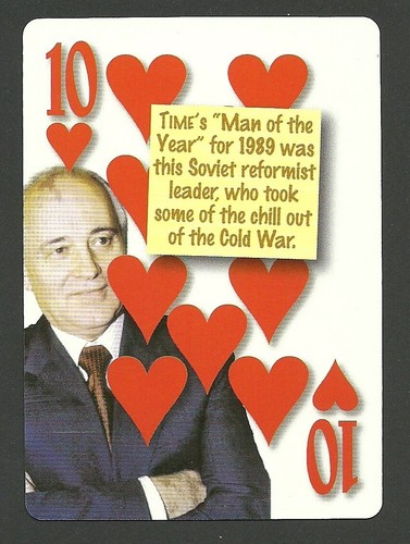 Mikhail Gorbachev Man of the Year Neat Playing Card #9Y8 | eBay