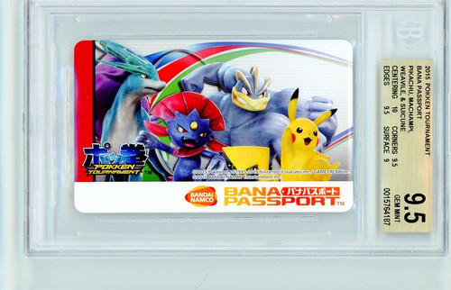 Pokemon Pikachu Machamp Suicune Pokken Tournament Bana Passport Namco ...