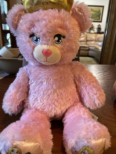Disney Princess W/ Tiara Build A Bear - Pink/Glitter Plush Stuffed ...