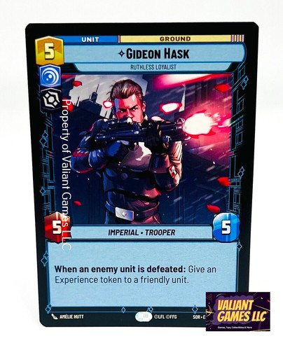 Star Wars Unlimited Gideon Hask #036 Spark of Rebellion | eBay