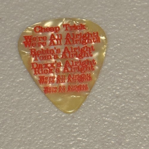 CHEAP TRICK RICK NIELSEN GUITAR PICK 2019 WE'RE ALL ALRIGHT TOUR STAGE ...