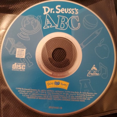 Dr. Seuss's ABC PC/Mac CD-ROM Living Books 1998 Broderbund for Windows ...