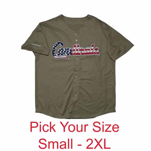 ST LOUIS CARDINALS SGA MILITARY APPRECIATION JERSEY 7/26/2024 SZ S-XL ...