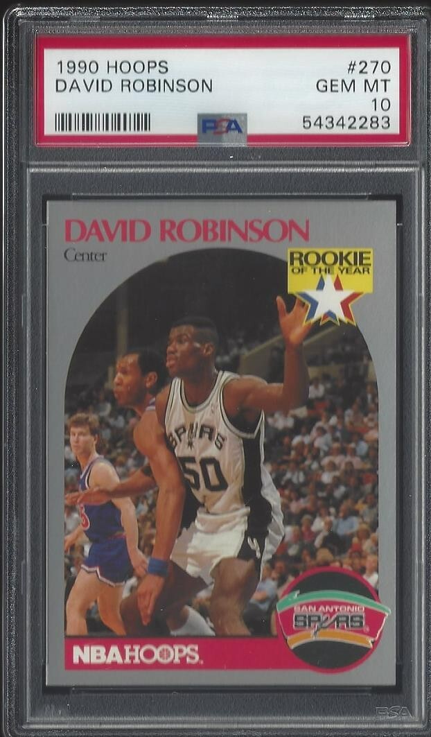 David Robinson 1990 Hoops #270 Base PSA 10 Price Guide - Sports Card ...