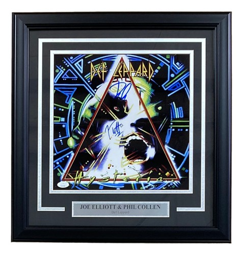 Joe Elliott Phil Collen Signed Framed 12x12 Def Leppard Photo JSA ITP ...