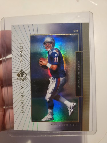 1999 SP Authentic Maximum Impact Patriots Football Card Drew Bledsoe | eBay