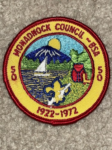 Boy Scout Monadnock Massachusetts 1922 1972 50th Council Anniversary CP ...