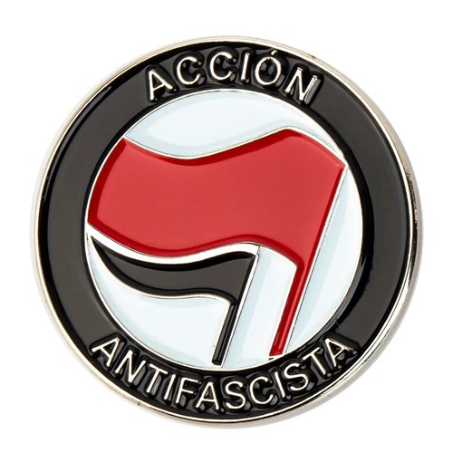 Accion Antifascista lapel pin - NEW - Spanish Antifascist Action Antifa ...