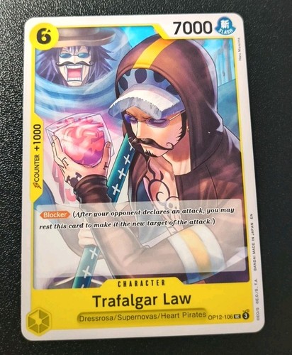 One Piece CCG Trafalgar Law Legacy Of The Master UC OP12-106 NM | eBay