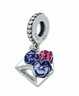 New 100% Authentic PANDORA 925 Ale Cats & Hearts Dangle Charm 799546C01 ...