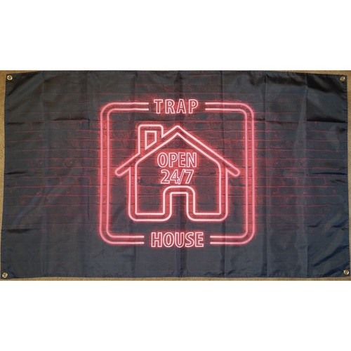 Trap House Neon Sign Flag Banner 3x5 Feet College Dorm | eBay