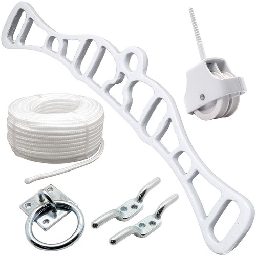 WASHING LINE AIRER PULLEY ASSORTMENT KIT Clothes Cord Hang Dryer ...