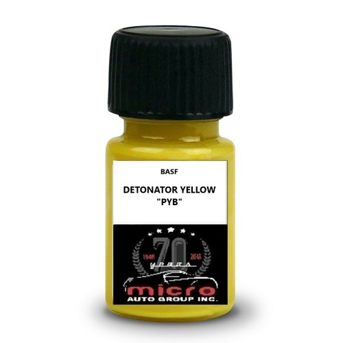 Chrysler Jeep Detonator Yellow PYB Touch up Paint With Brush 2 Oz SHIPS ...
