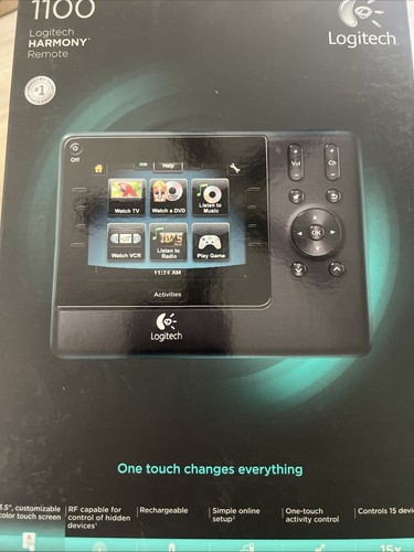 Logitech Harmony 1100 Universal Remote Control 915-000074 Works TESTED ...