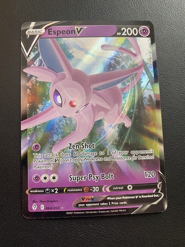 POKEMON TCG ESPEON V 64/203 EVOLVING SKIES UR!! | eBay
