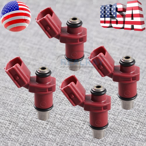 Set of 4 6D8-13761-00-00 Outboard Fuel Injector 4 Stroke 10 Holes 6D8 ...