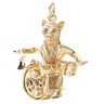 Dankner Vintage Cat Playing Trombone Charm 14k Yellow Gold | eBay