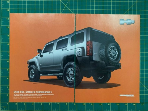 2005 Vintage Hummer H3 SUV Like Nothing Else GM 2 Page Print Ad F1 | eBay