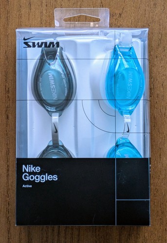 New 2 Pack Nike Goggles Sport Swimming UV Protection | eBay