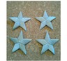 ( SET OF 4 ) Stars - Star - Silver Metallic - Embroidered Iron On Patch ...