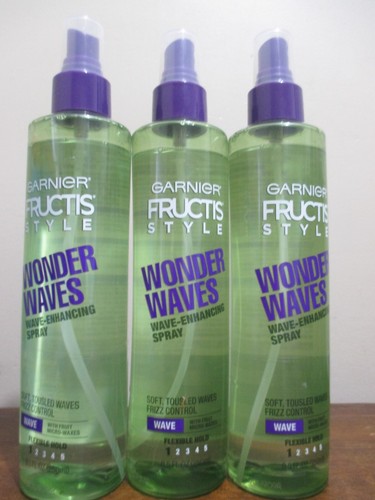 Lot of 3 Garnier Fructis Style Wonder Waves Wave Enhancing Spray 8.5 OZ ...