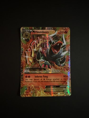 Pokémon TCG Mega-Houndoom-EX Holo Rare Card Breakthrough 22/162 | eBay