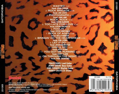 VARIOUS ARTISTS GATOPHOBIA: A TRIBUTE TO DEF LEPPARD NEW CD | eBay