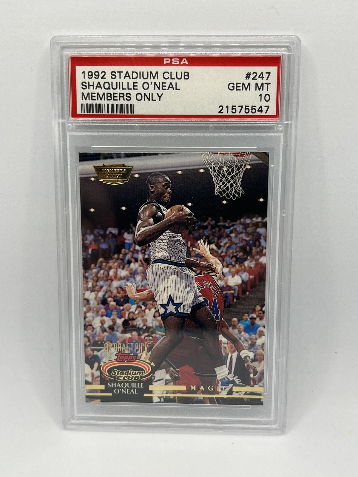 Shaquille O'Neal 1992 Stadium Club #247 Members Only Price Guide ...