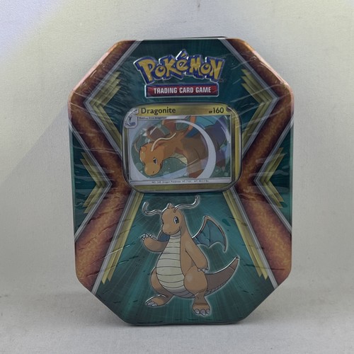 NEW! Pokémon TCG Dragonite Collectible Tin - 3 Booster Packs - Factory ...