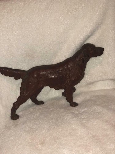 Antique HUBLEY ? Cast Iron Irish Setter Pointer Dog Doorstop Door Stop ...