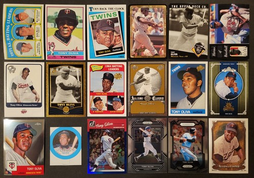 Lot of 18 Different TONY OLIVA Baseball Cards HOF 1972-2024 BB7486 | eBay
