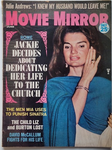 JACQUELINE KENNEDY June 1966 MOVIE MIRROR Magazine JULIE ANDREWS /DAVID ...