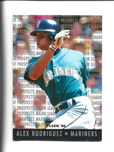1995 Fleer Prospects #10 Alex Rodriguez rookie card, New York Yankees ...