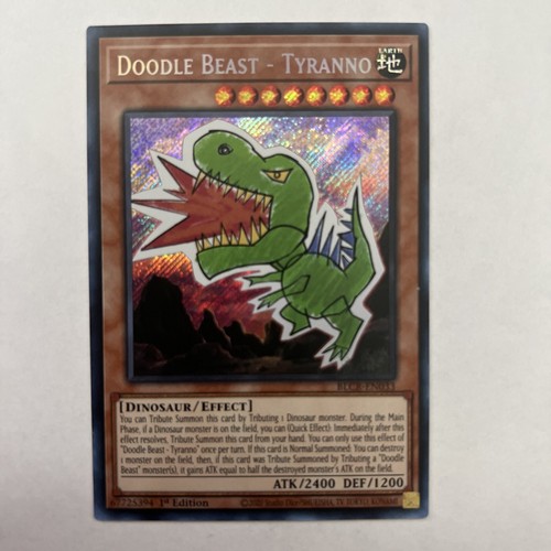 Doodle Beast - Tyranno BLCR-EN033 Secret Rare Nm/M In Hand Ready To ...