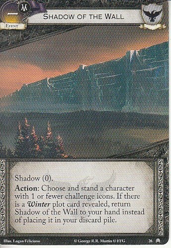 3 x Shadow of the Wall AGoT LCG 2.0 Game of Thrones City of Secrets 26 ...