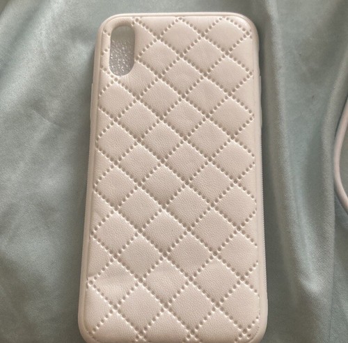 White Quilted IPhone XS Case | eBay