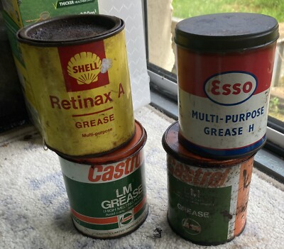 Grease Tin in Petrol & Oil Advertising Collectables for sale | eBay