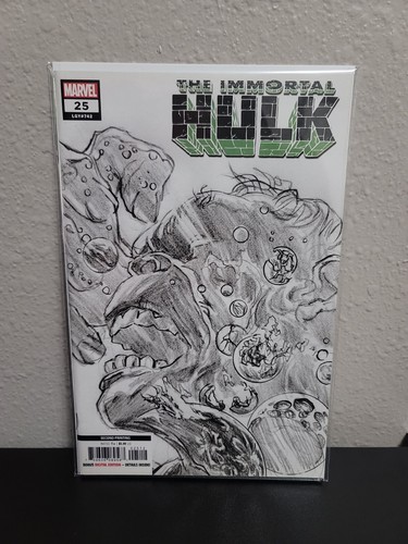 The Immortal Hulk #25 Sketch Cover Marvel Comics Second 2nd Printing ...